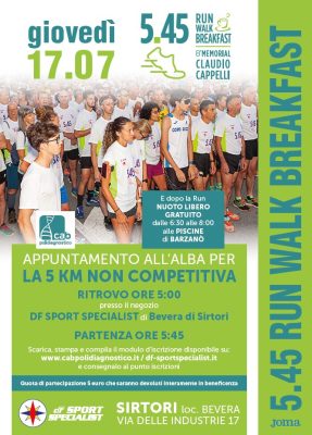 5.45 Run, Walk, Breakfast 2024 - 8° Memorial Claudio Cappelli - CAB ...